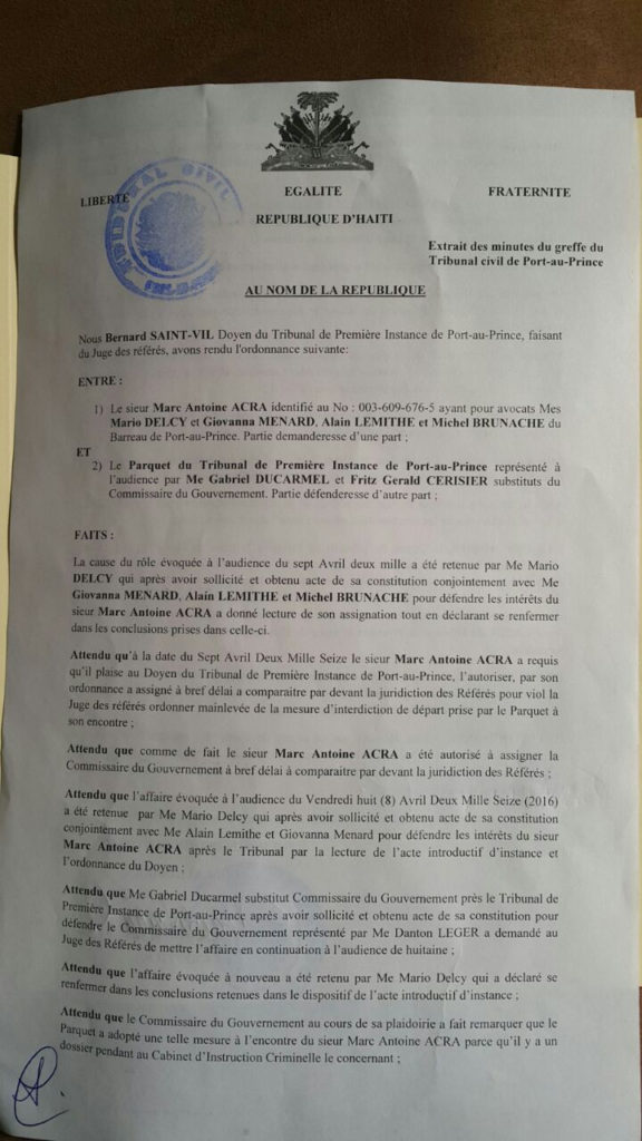 LEGER AND PRIVERT HUMILIATED – FORCED TO WITHDRAW INTERDICTION ORDER ...