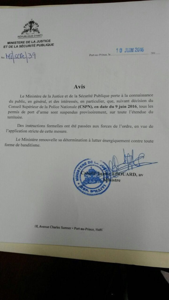 haiti gun permits revoked – HAITIAN-TRUTH.ORG Proud to be Haiti's most ...
