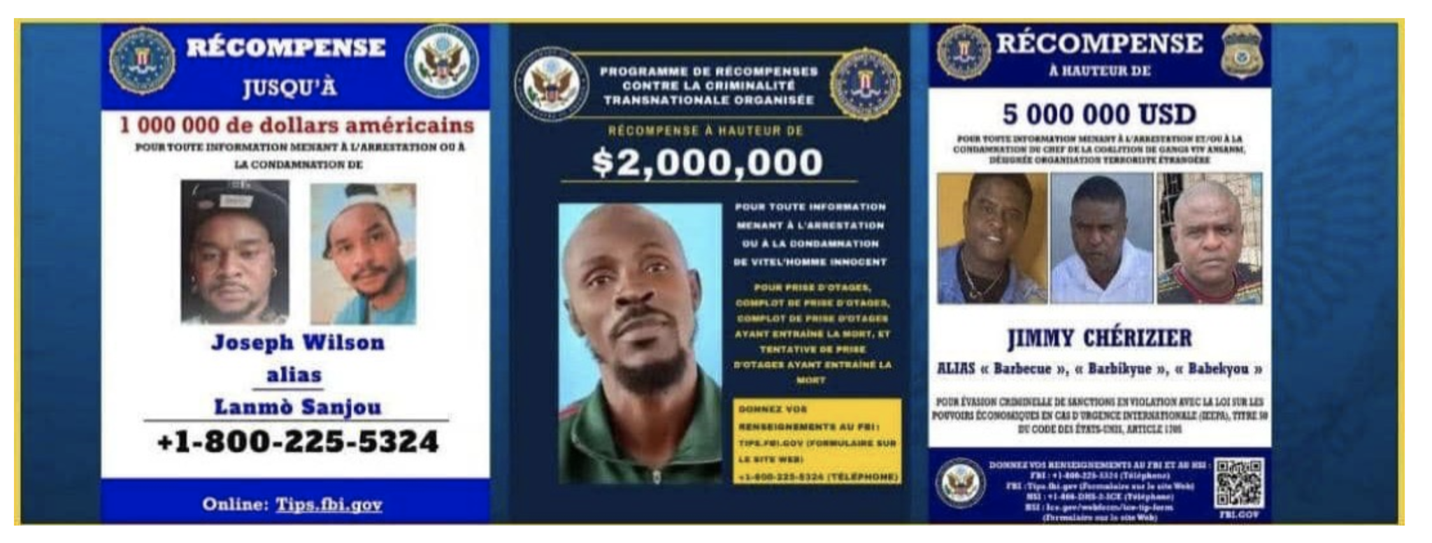 Haïti / Sécurité : les États-Unis offrent jusqu’à 8 millions de dollars ...